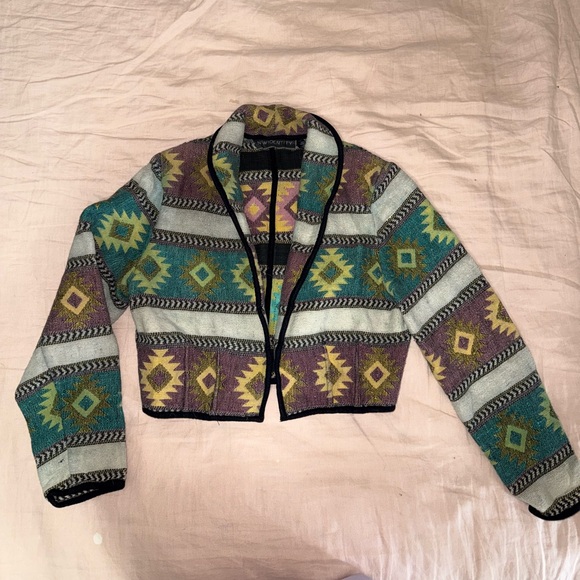 New Identity | Jackets & Coats | Vintage Western Patterned Cropped ...